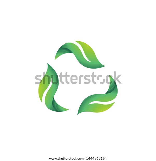 Recycling Waste Reduction Logo Template Vector Stock Vector (Royalty ...