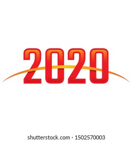 Vector Neon Sign 2020 Logo Design Stock Vector (Royalty Free ...