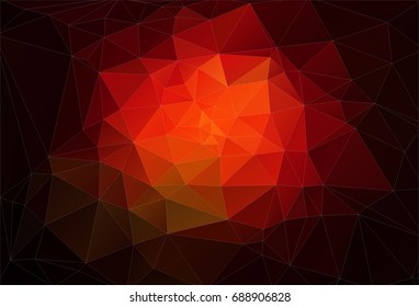 Red 2d Abstract Polygonal Triangles Background Stock Vector (Royalty ...