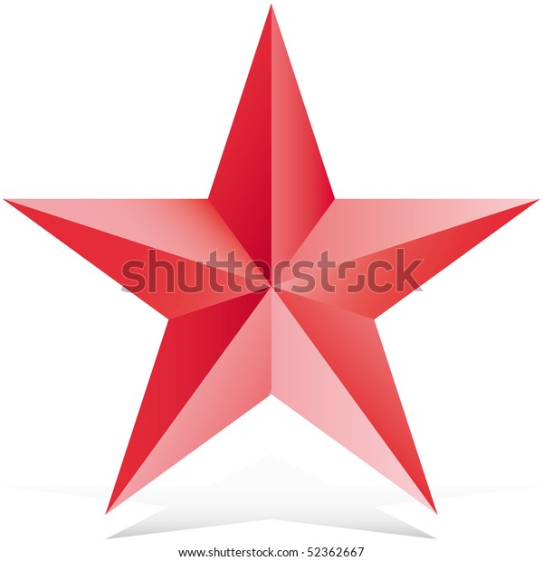 Red 3d Star Illustration Stock Vector (Royalty Free) 52362667 ...
