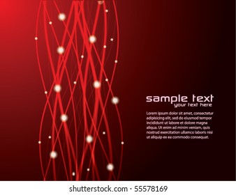 Red Abstract Lines Design Stock Vector (Royalty Free) 55578169 ...