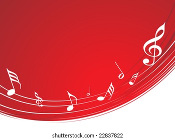 Colorful Music Background Notes Vector Background Stock Vector (Royalty ...
