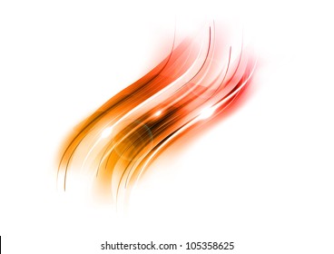 Red Abstract Shape On Light Background Stock Vector (Royalty Free ...