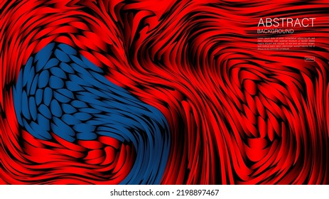 Red Abstract Wave Polygon Background Wave Stock Vector (Royalty Free ...