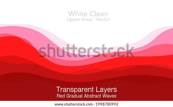 Red Abstract Wavy Transition Light Dark Stock Vector (Royalty Free ...