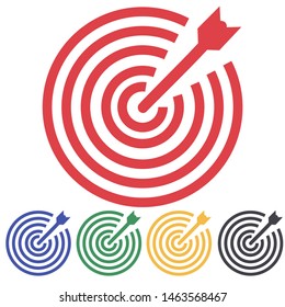Red Aim Arrow Idea Concept Perfect Stock Vector (Royalty Free ...