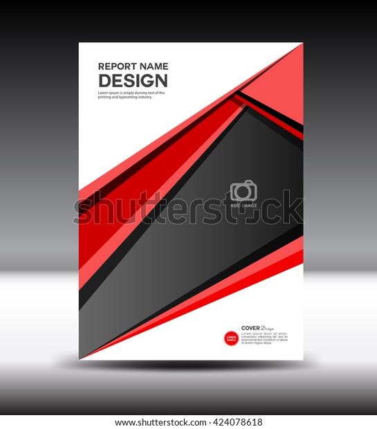 Red Annual Report Cover Design Flyer Stock Vector (Royalty Free ...