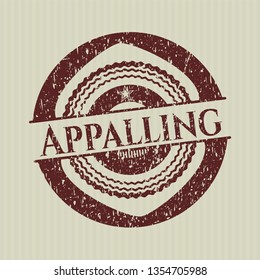 Red Appalling Grunge Seal Stock Vector (Royalty Free) 1354705988 ...
