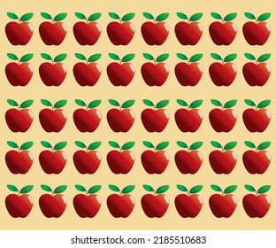 Red Apple Background Fruit Background Apple Stock Vector (Royalty Free ...