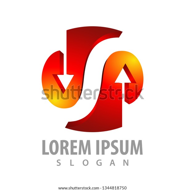 Red Arrow Cropped Letter S 3d: เวกเตอร์สต็อก (ปลอดค่าลิขสิทธิ์ ...