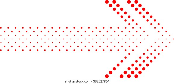 Sideways Dotted Sign Arrow Design Element Stock Vector (Royalty Free ...