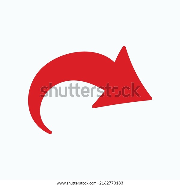 Red Arrow Icon Vector Eps 10 Stock Vector (Royalty Free) 2162770183 ...