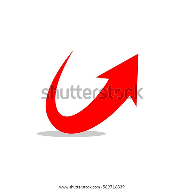 Red Arrow Logo Template Illustration Design Stock Vector (Royalty Free ...