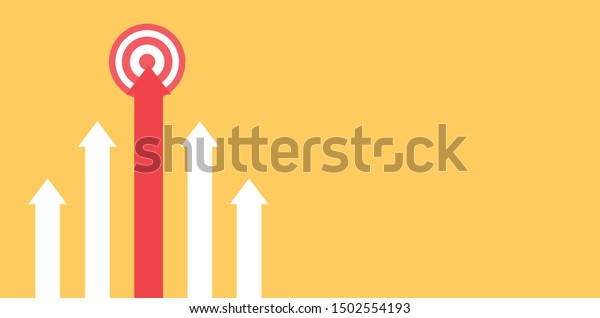 Red Arrow Path Success Goals Profit: vector de stock (libre de regalías ...