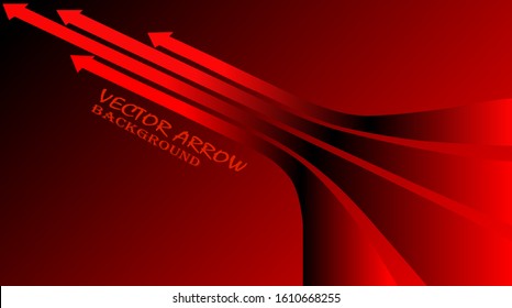 Red Arrow Strips Abstract Gradation Background Stock Vector (Royalty ...