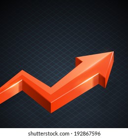 Red Arrow Vector Illustration Stock Vector (Royalty Free) 192867596 ...