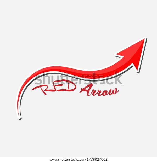 Red Arrow Vector Illustration Theme Design Stock Vector (Royalty Free ...