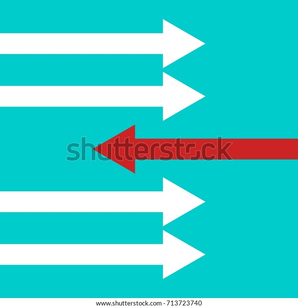 Red Arrows Success Advantage Concept Blue Stock Vector (Royalty Free ...