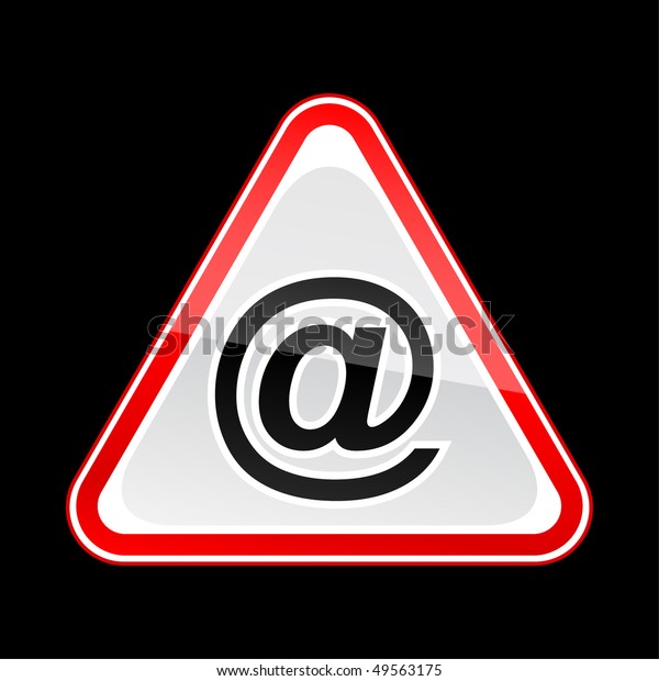 Red Attention Warning Sign Commercial Symbol: เวกเตอร์สต็อก (ปลอดค่า ...
