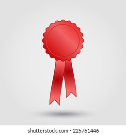 Red Award Ribbon Stock Vector (Royalty Free) 225761446 | Shutterstock