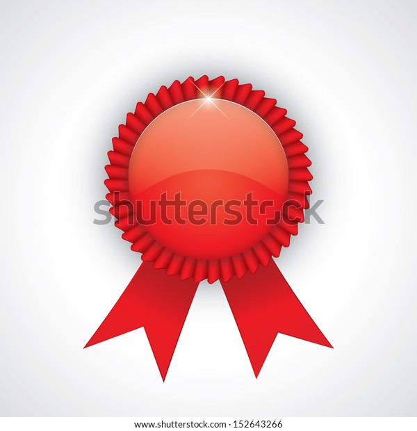Red Award Ribbons Vector Illustration Eps10 Stock Vector (Royalty Free ...
