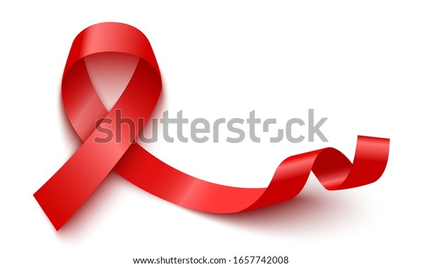 Red Awareness Ribbon Vector Illustration Stock Vector (Royalty Free ...