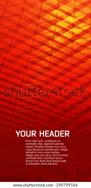 Red Background Advertising Brochure Design Elements Stock Vector ...