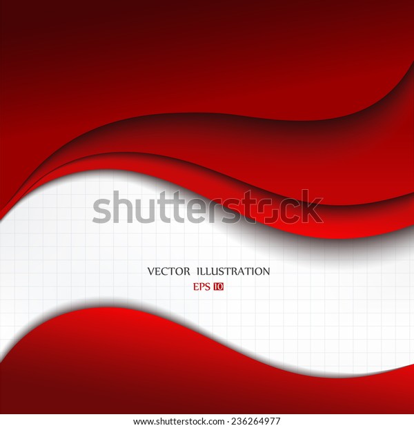 Red Background Curve Line On White 库存矢量图（免版税）236264977 | Shutterstock