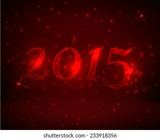 Red Background Glowing 2015 Sign Stock Vector (Royalty Free) 233918356 ...