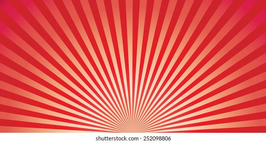 Red Background Half Sunburst Vector Stock Vector (Royalty Free ...