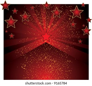 Red Background Stars Stock Vector (Royalty Free) 9165784 | Shutterstock