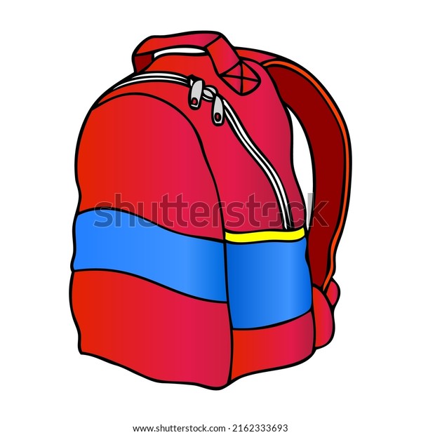 Red Bag Vector Illustrationisolated On White Stock Vector (Royalty Free ...