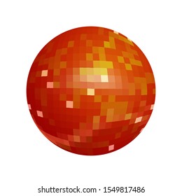 Red Ball Pixel Art Design Vector 스톡 벡터(로열티 프리) 1549817486 | Shutterstock