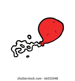 Red Balloon Cartoon Stock Vector (Royalty Free) 66552448 | Shutterstock