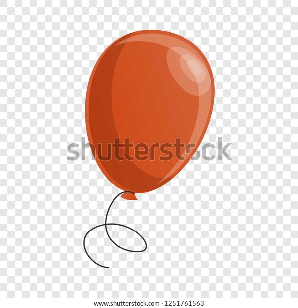 Red Balloon Icon Cartoon Red Balloon Stock Vector (Royalty Free ...