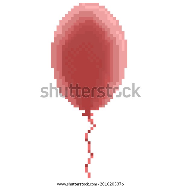 Red Balloon Pixel Art 8 Bit Stock Vector (Royalty Free) 2010205376 ...