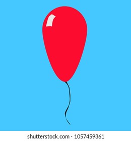 Red Balloon Symbol Stock Vector (Royalty Free) 1057459361 | Shutterstock