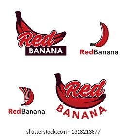 Red Banana Design Stock Vector (Royalty Free) 1318213877 | Shutterstock