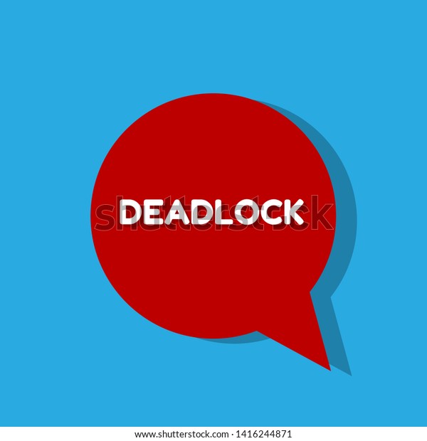 Red Banner Deadlock Labelstickertag Stock Vector (Royalty Free ...