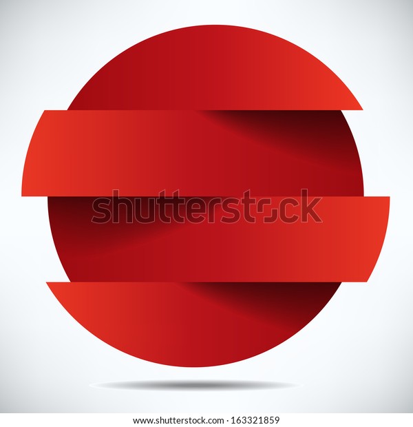 Red Banner Design Template Stock Vector (Royalty Free) 163321859 ...