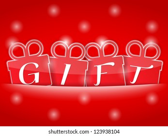Red Banner Gift Stickers Vector Eps10 Stock Vector (Royalty Free ...
