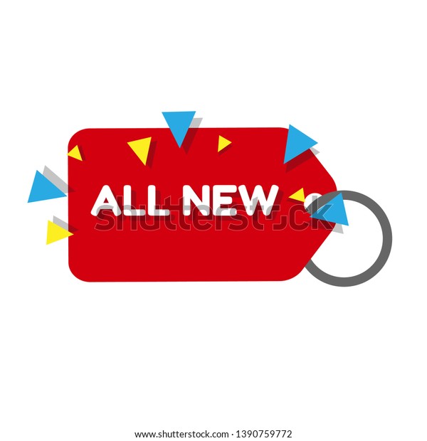 Red Banner Text All New Al Stock Vector (Royalty Free) 1390759772 ...