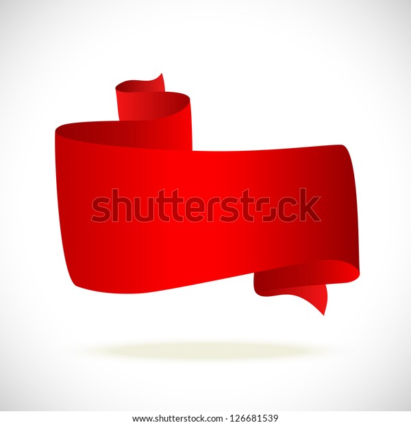 Red Banner Text Horizontal Stock Vector (Royalty Free) 126681539 ...