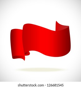 Red Banner Text Isolated Stock Vector (Royalty Free) 126681545 ...