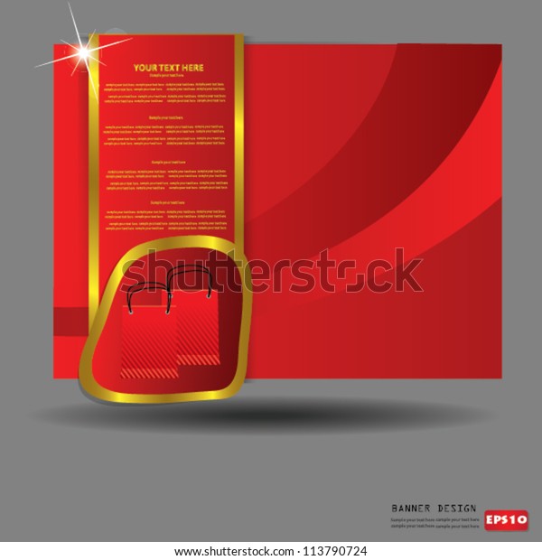 Red Banner Textvector Stock Vector (Royalty Free) 113790724 | Shutterstock