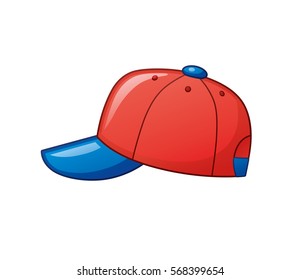 Red Baseball Cap Isolated Stock Vector (Royalty Free) 568399654 ...