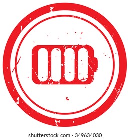 Red Battery Rubber Stamp Stock Vector (Royalty Free) 349634030 ...
