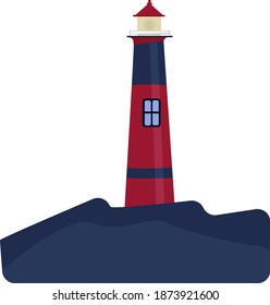 Red Beacon Illustration Vector On White Stock Vector (Royalty Free ...