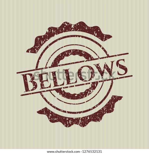 Red Bellows Rubber Stamp Grunge Texture Stock Vector (Royalty Free ...
