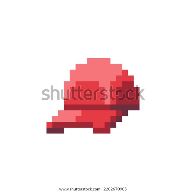 Red Billed Cap Pixel Art Icon Stock Vector (Royalty Free) 2202670905 ...